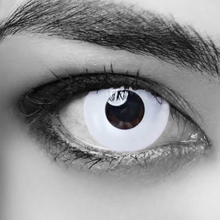 White Zombie Halloween Contacts By Softlens | BC 8.9 DIA 14.5