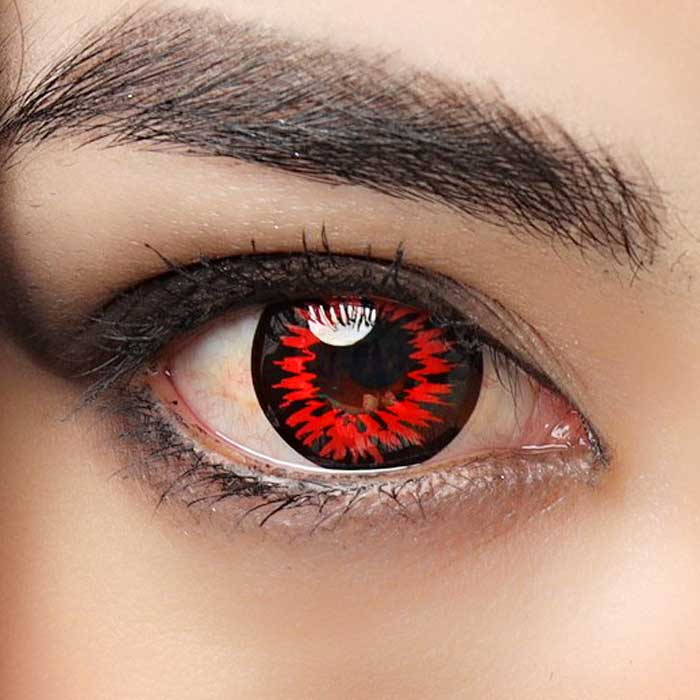 Blood Red Contact Lenses for Halloween and Cosplay | Gothika