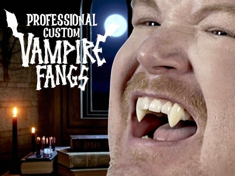 Custom Fit Natural Vampire Fangs By Gothika - Professional Fangs